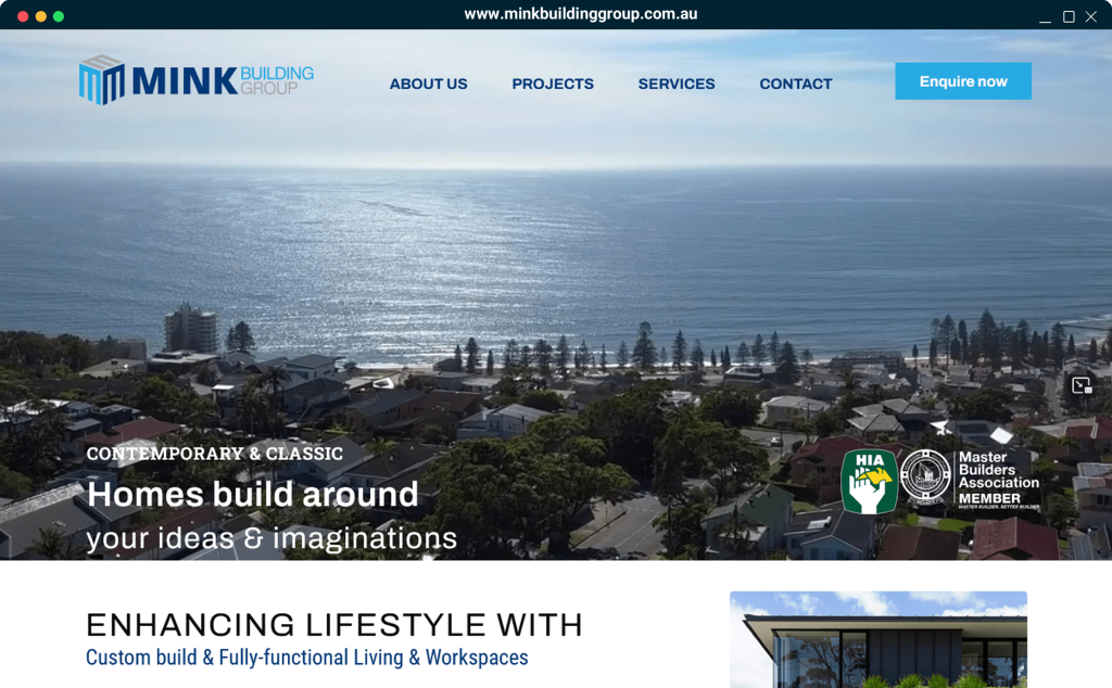 Mink Building Group | Web99 | Website Design | Digital Marketing Agency